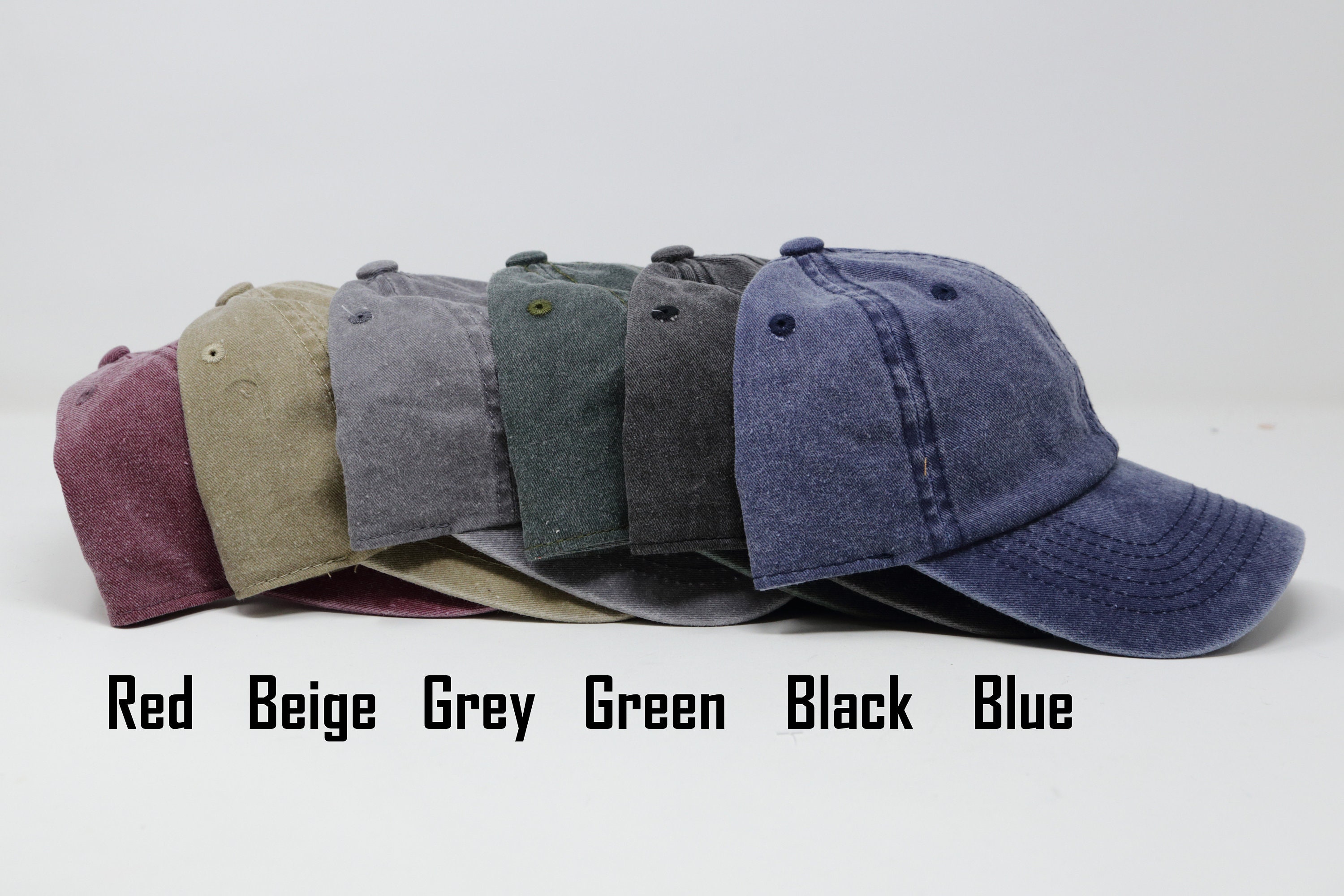 Unique Hand Embroidered Wash Cotton Baseball Cap With Flower - Etsy