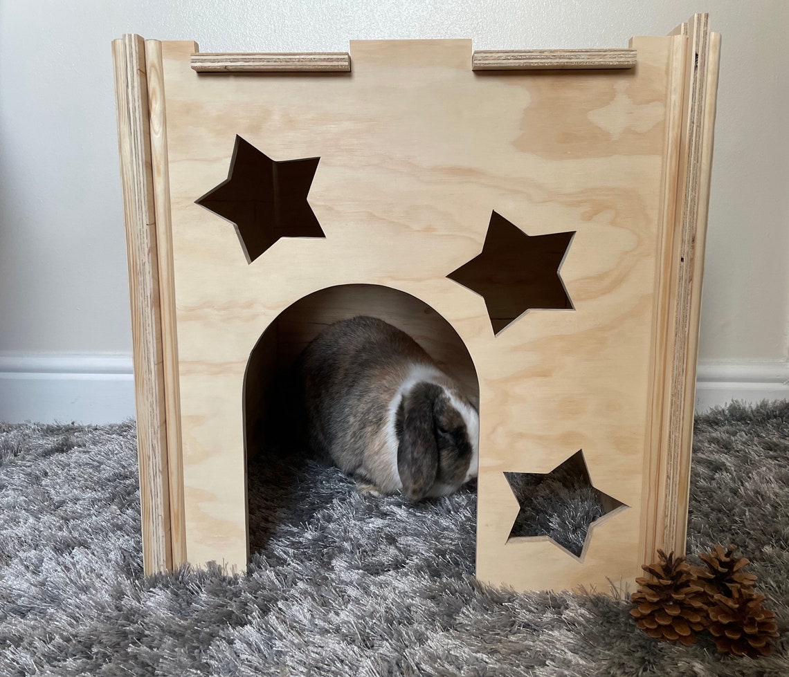 Bunny Hideaway Castle and Fort for Rabbits Guinea Pigs and | Etsy UK