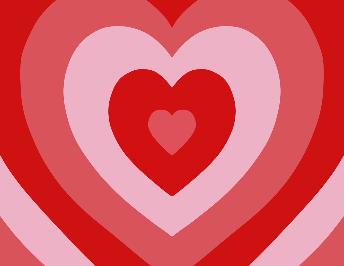 Heart Background - Digital Background - Download - Valentine's - Etsy
