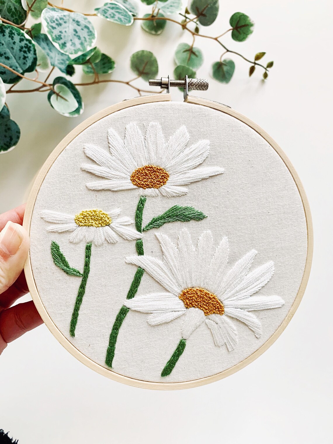 Wild Daisy Embroidery Pattern. Botanical Embroidery PDF | Etsy