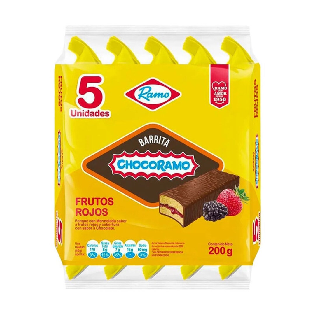 Colombian Ramo Chocoramo Little Bar Chocolate Covered Cake With Red ...