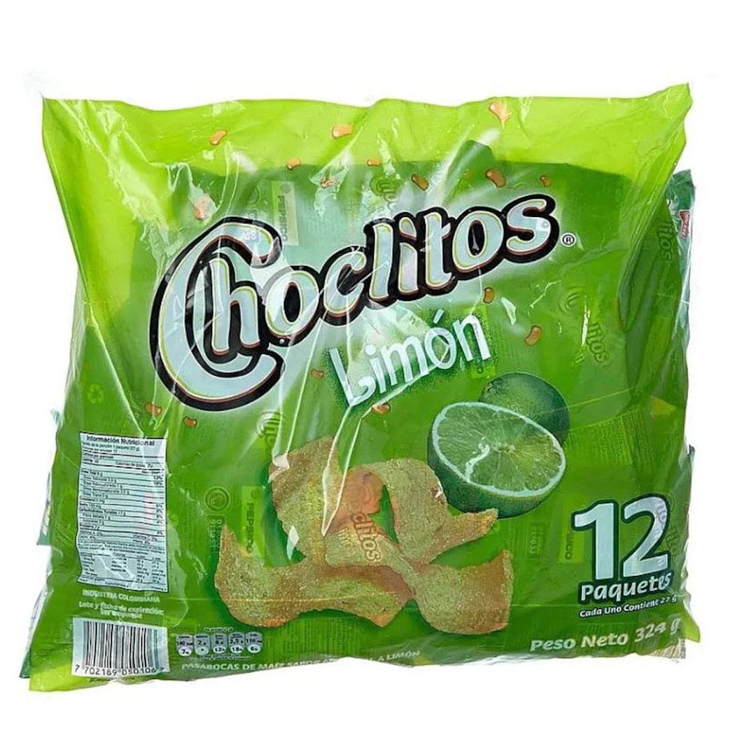 Colombian Frito Lay Choclitos 12 Pack Lemon - Etsy