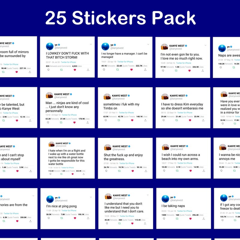 Kanye Sticker - Etsy