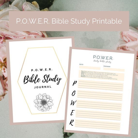 P.O.W.E.R. Daily Bible Study Printable - Etsy