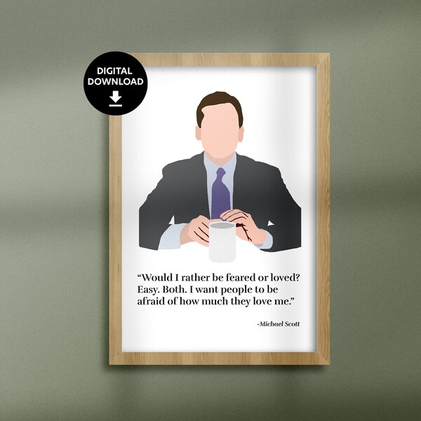 Michael Scott Poster - Etsy