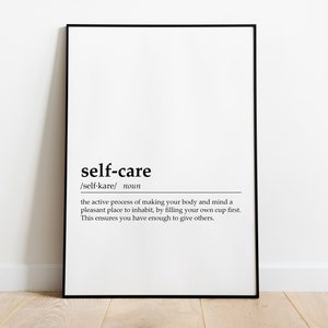 DIGITAL DOWNLOAD, Inspirational Decor, Self-care Poster, Therapist Wall ...