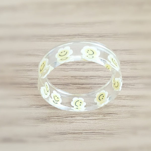 Smiley Face Ring - Etsy
