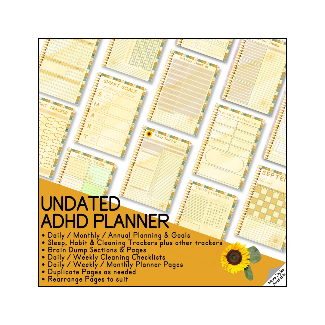 ADHD Digital All in One Planner Designed for A Neurodivergent Brain ...