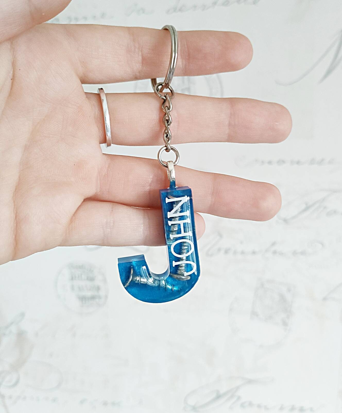 Personalised Initial Keyring With Screws Birthday Gift From a | Etsy UK