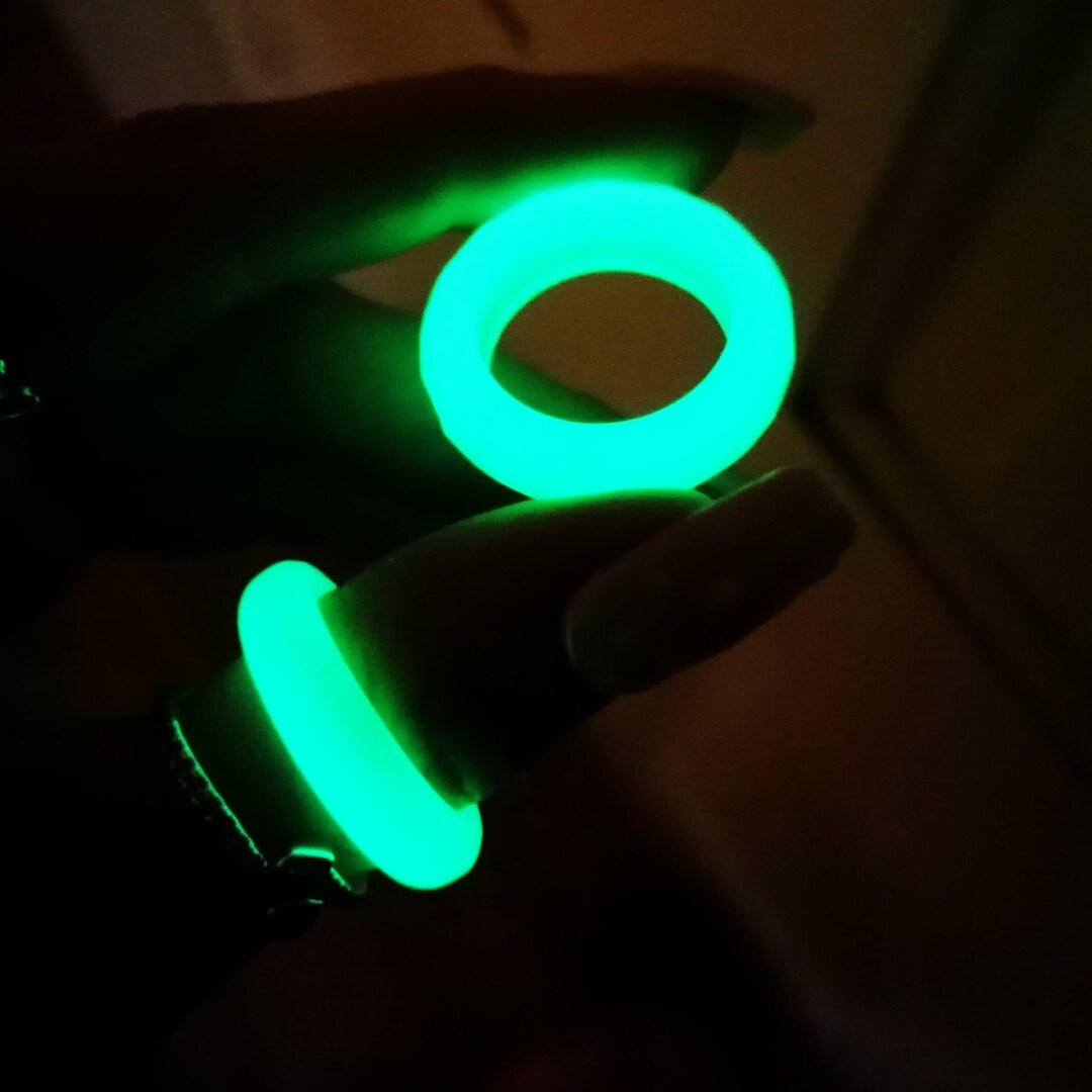 Glow in the Dark Resin Rings Rave Party Nightclub Finger Décor - Etsy UK