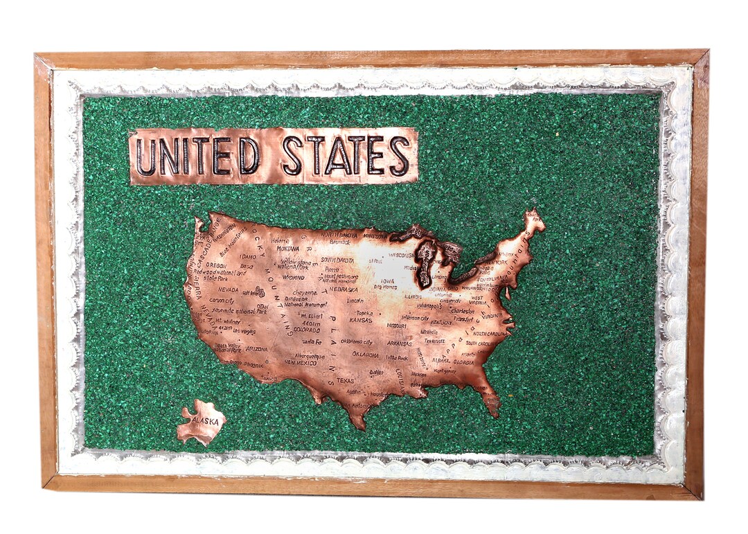 Map of the United States of America - Etsy
