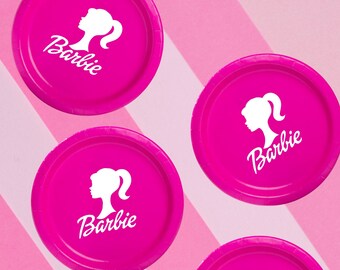 Barbie Paper Plates - Etsy