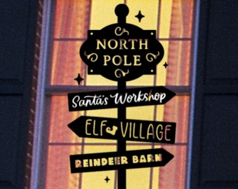 North Pole Window - Etsy