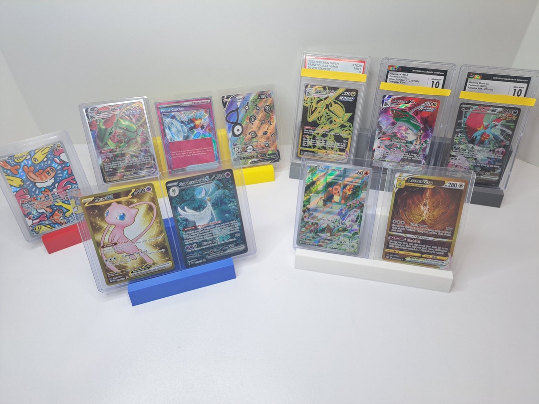 Trading Card Display Stand: Multiple Cards, Slab, Top Loader, Loose ...
