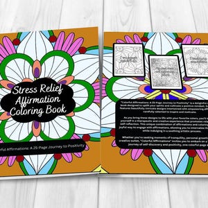 Colorful Affirmations: Relaxing Coloring Book Pages, Beautiful Designs ...