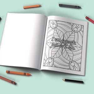 Colorful Affirmations: Relaxing Coloring Book Pages, Beautiful Designs ...