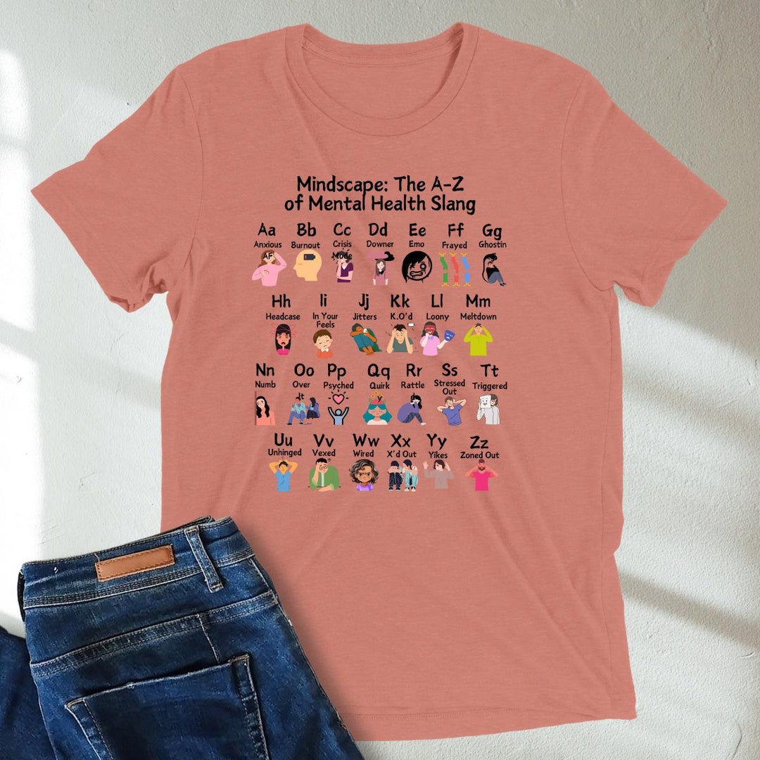 Mindscape: the A-Z of Mental Health Slang Unisex Tri-blend T-shirt - Etsy