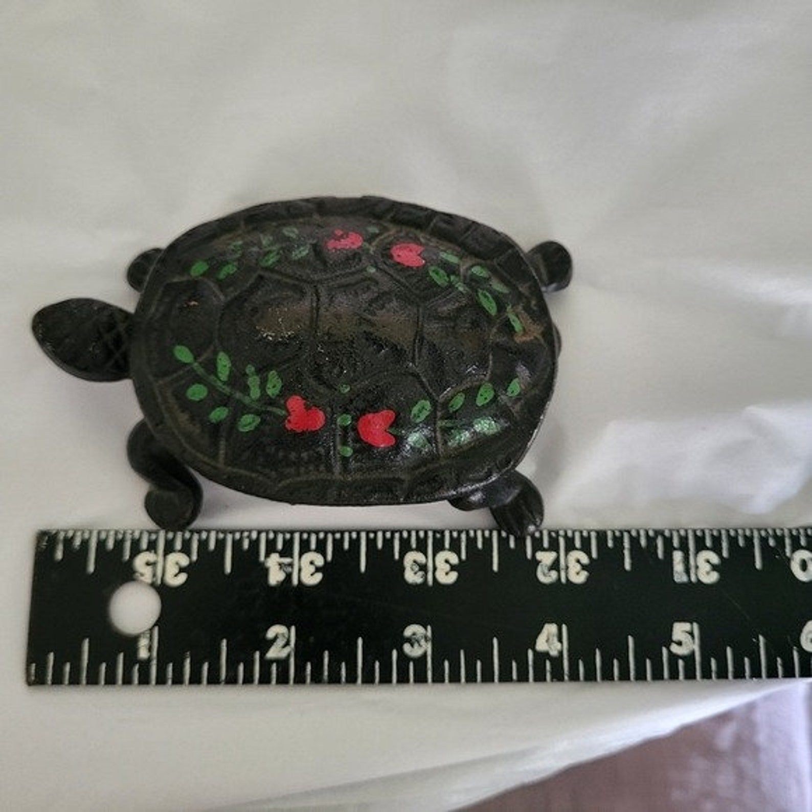 Vintage Cast Iron Turtle Match Box - Etsy