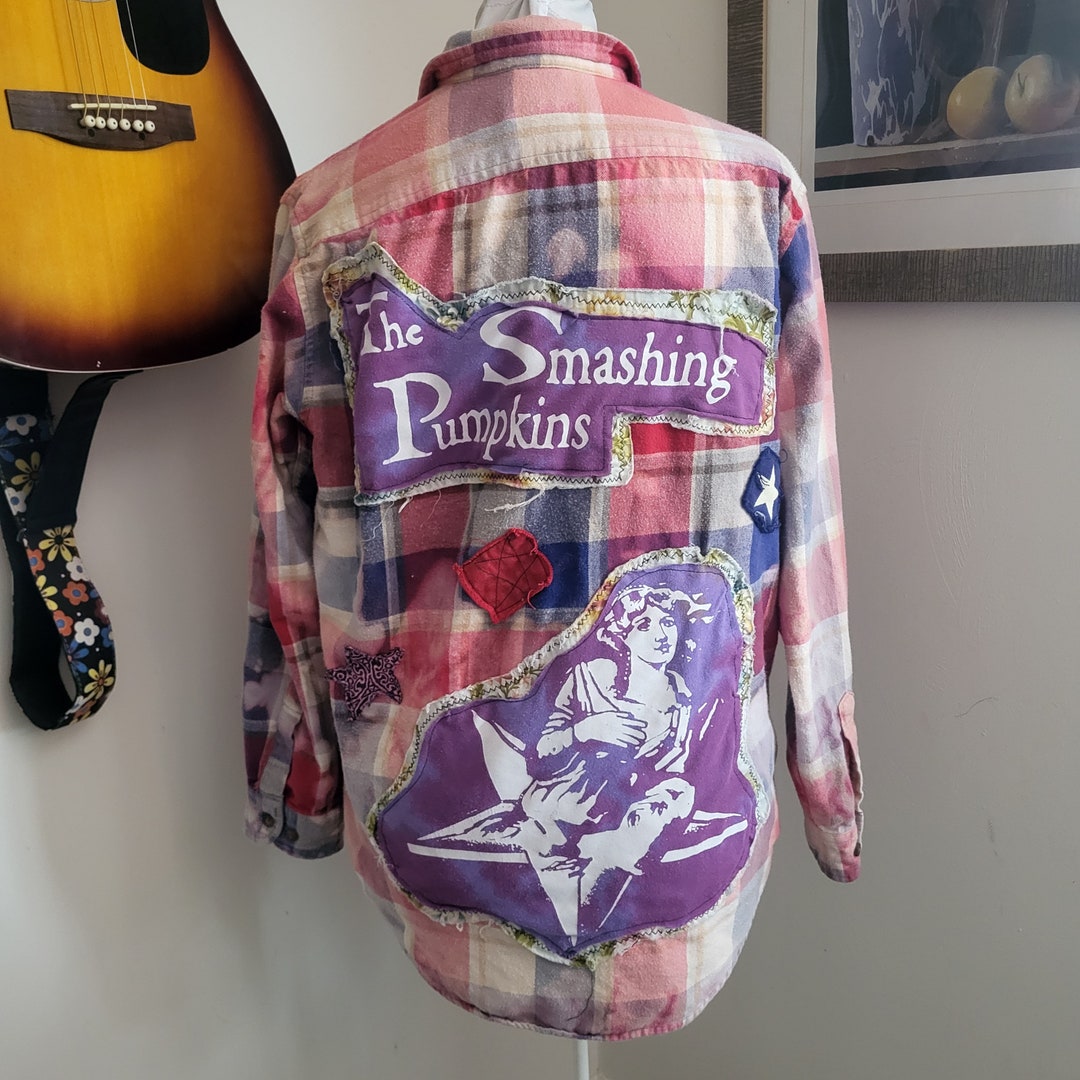 Smashing Pumpkins Upcycled Back Patch Flannel - Etsy