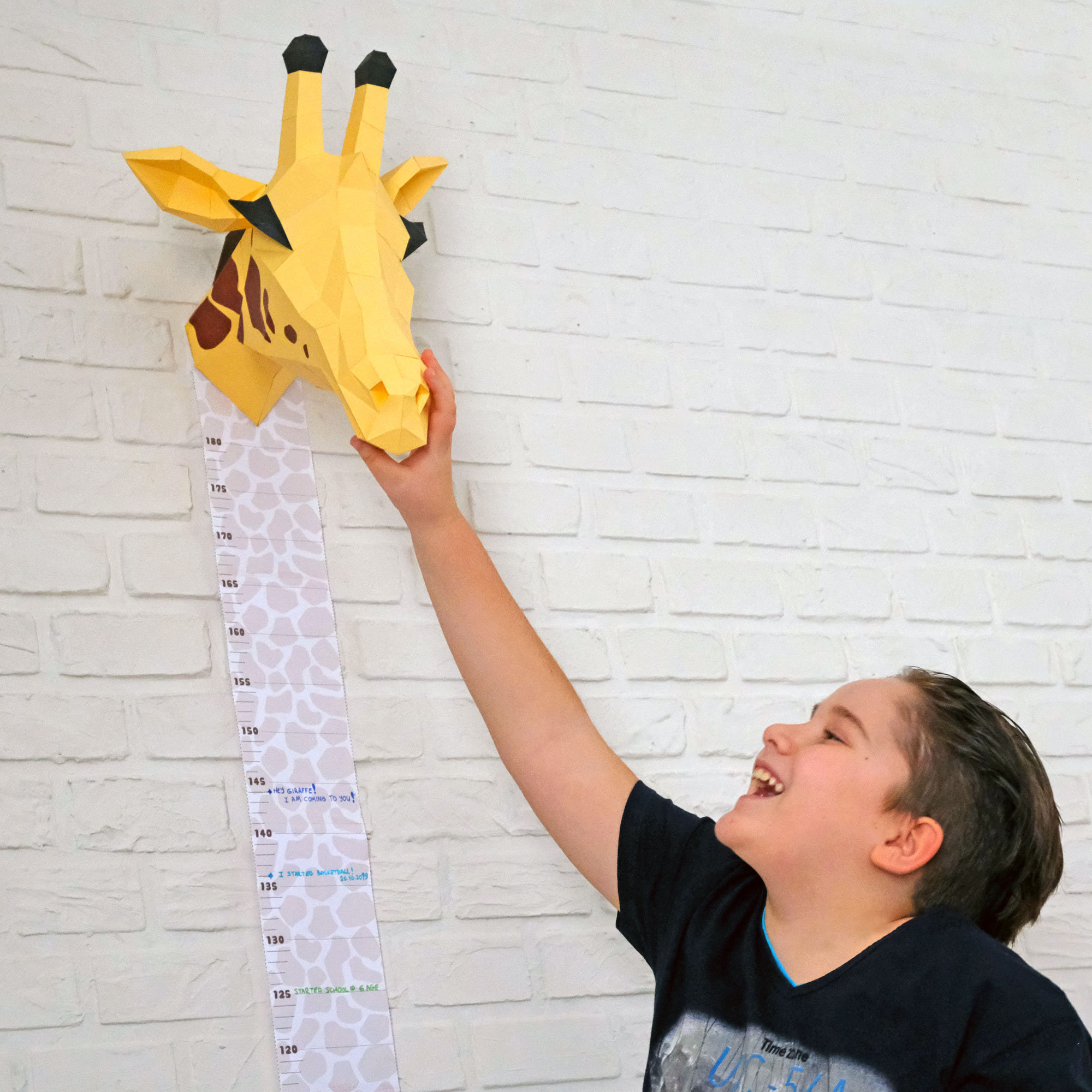 3D Giraffe Height Meter Papercraft Height Measure Chart - Etsy