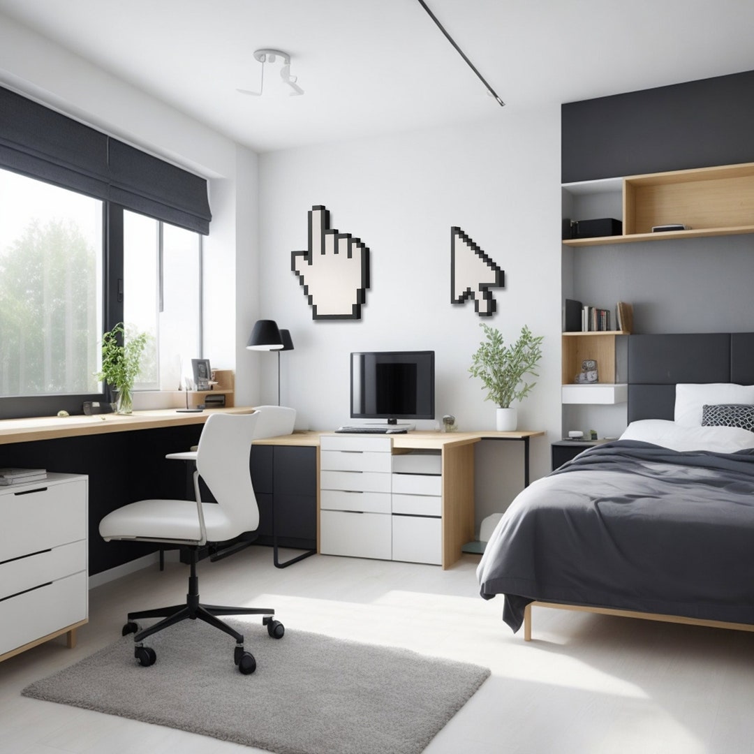 3d Pixel Retro Mouse Cursor Papercraft Wall Decor .pdf .svg . 3d Arrow ...