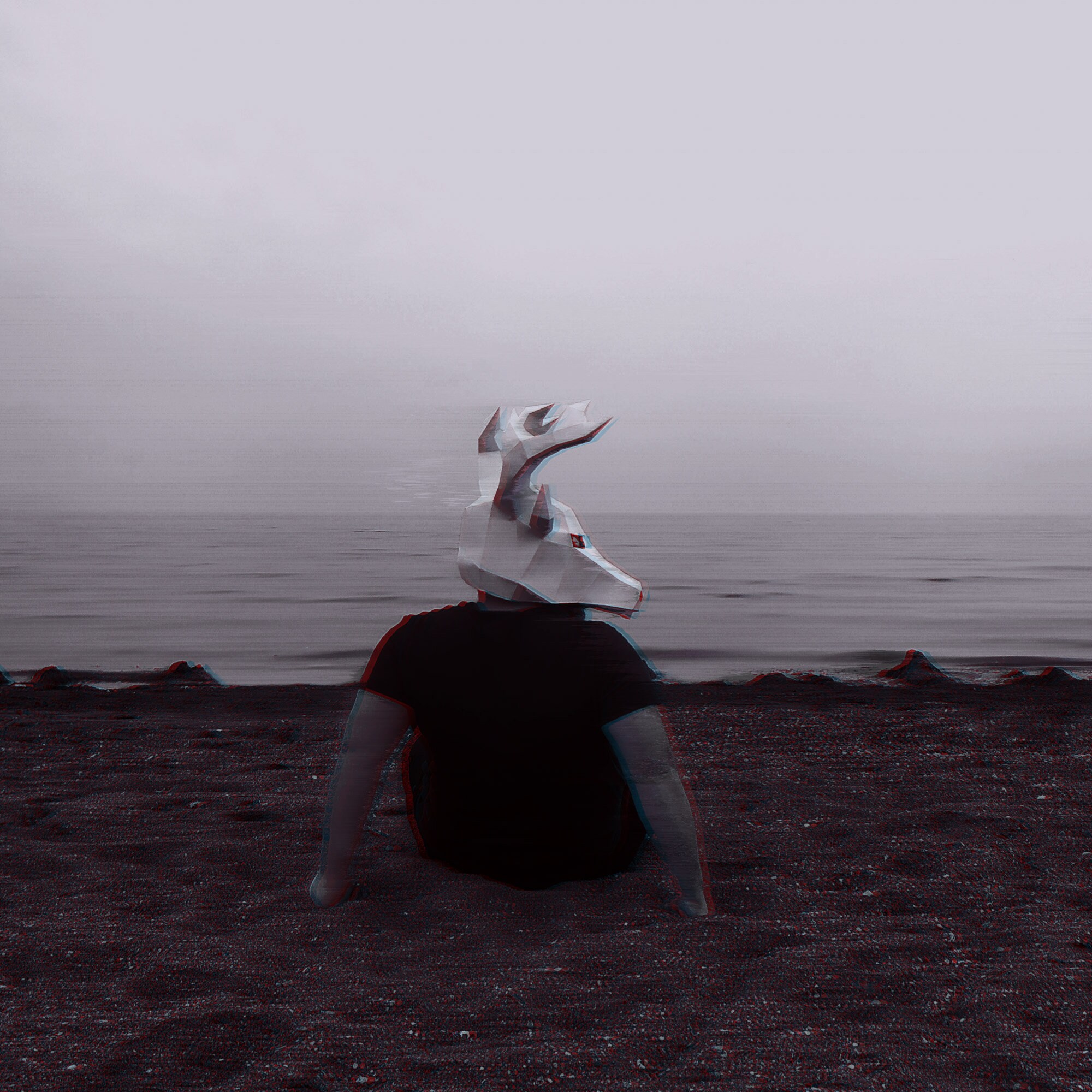 3d Deer Head Mask Pdf Pattern With Mask Holder Papercraft , 3d Stag ...