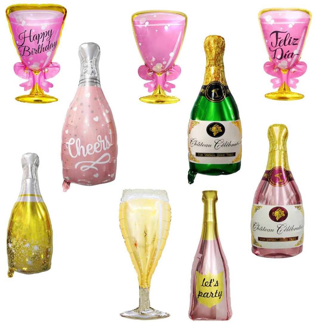 Champagne Balloon 10 Pack Bottle Shape Foil Balloons for - Etsy