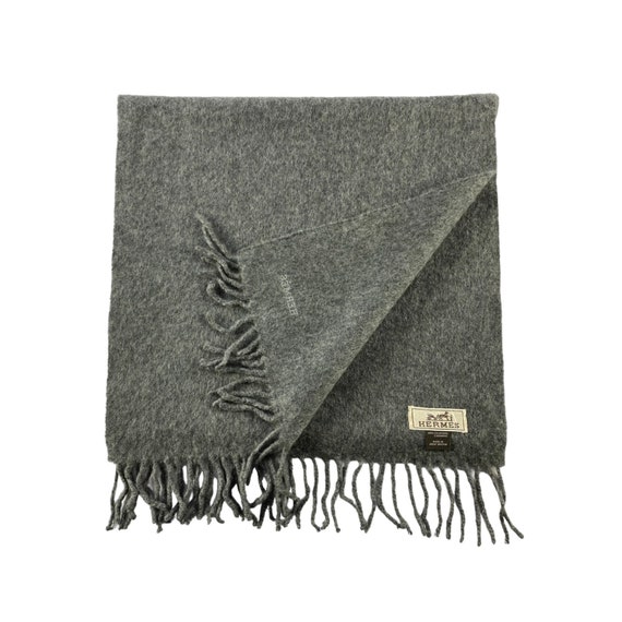 Vintage Hermes Cashmere Scarf Winter Muffler Hermes N… - Gem