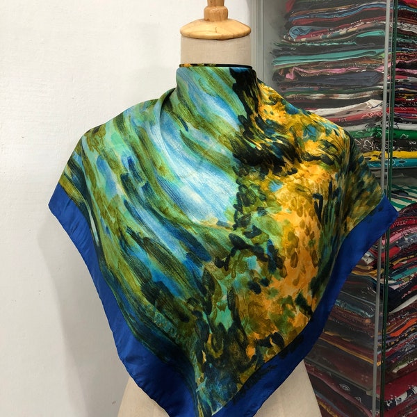 Silk Scarf Vintage - Etsy