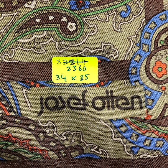 Vintage Josef Otten Silk Scarf Neckerchief Neckwear M… - Gem