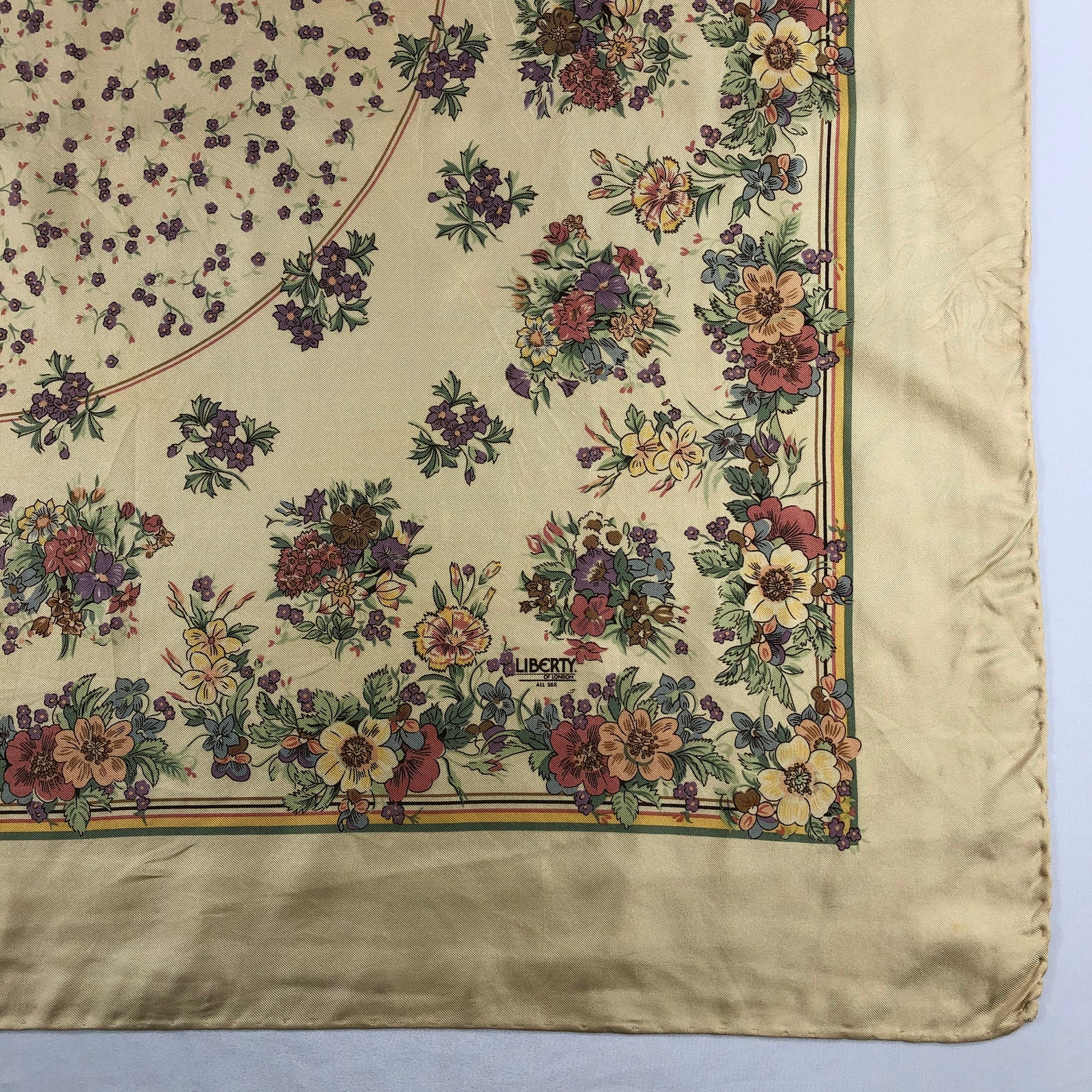 Vintage Liberty Silk Scarf Liberty London Silk Muffler Liberty - Etsy