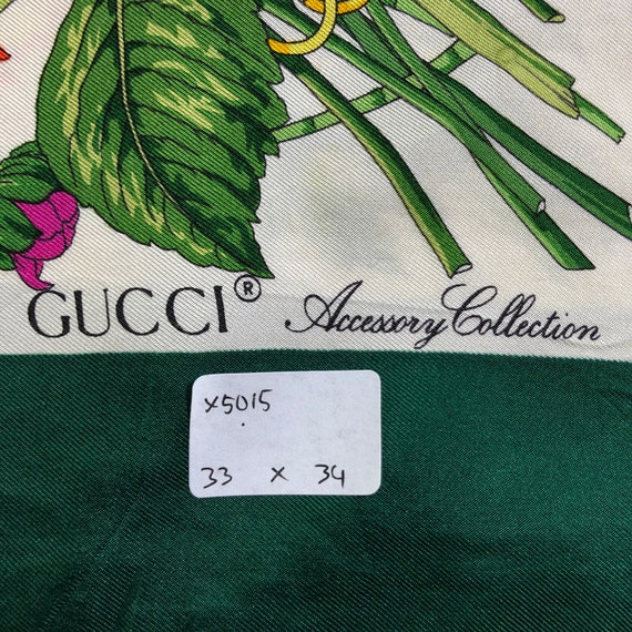 Vintage Gucci Silk Scarf Gucci Silk Muffler Gucci Nec… - Gem