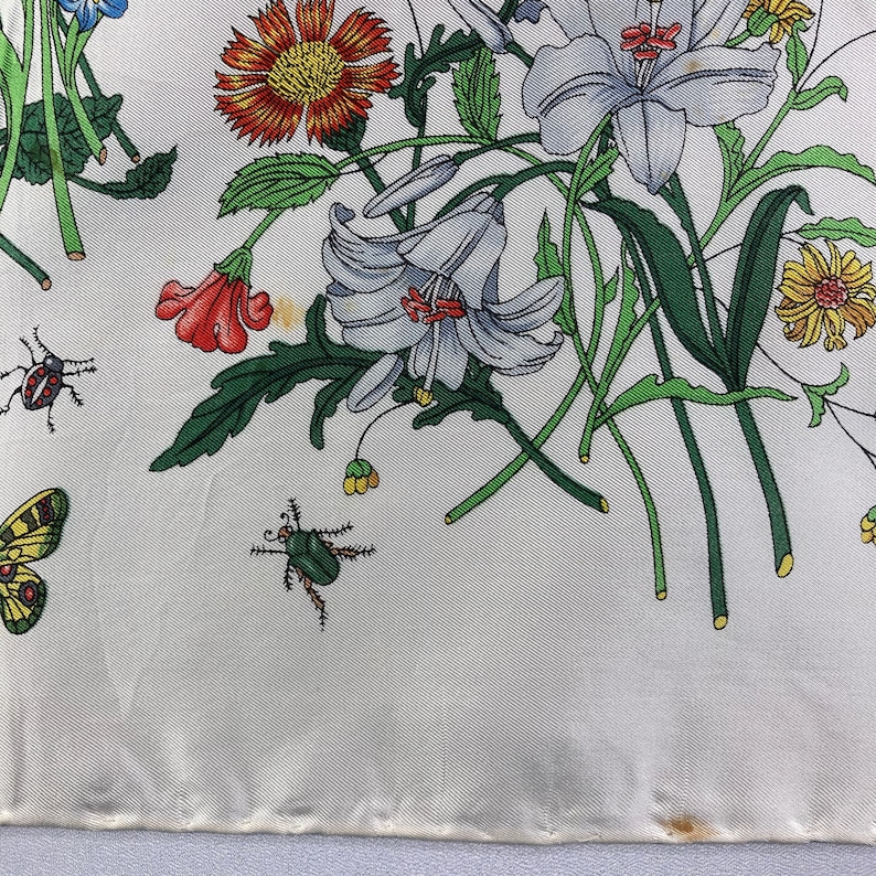 Vintage Gucci Silk Scarf Gucci Silk Muffler Gucci Neck Scarf - Etsy