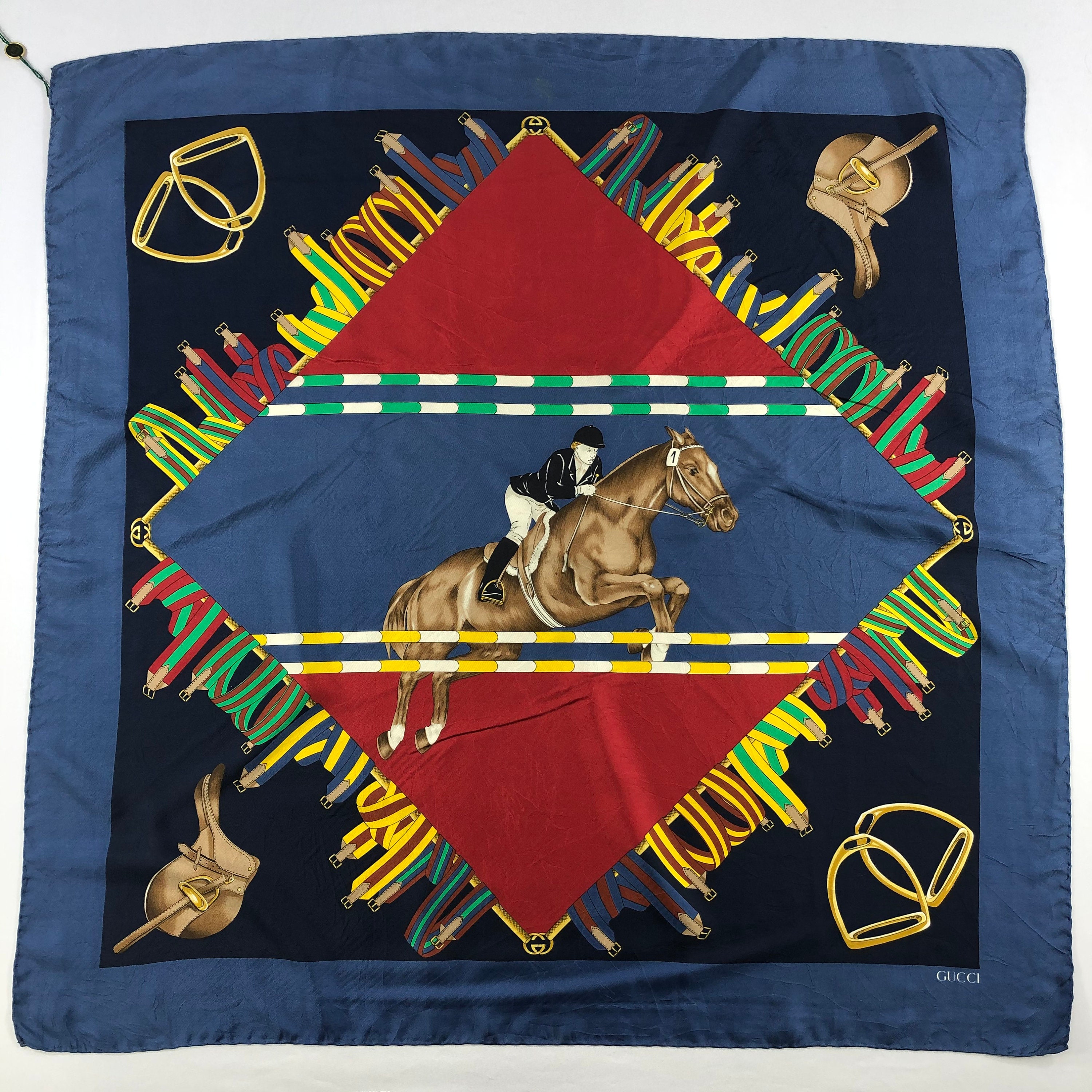 Vintage Gucci Silk Scarf Gucci Silk Muffler Gucci Neck Scarf - Etsy