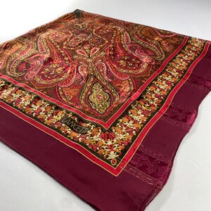 Vintage Lancetti Scarf, Twill Silk Scarf, Vintage Silk Muffler, Vintage ...