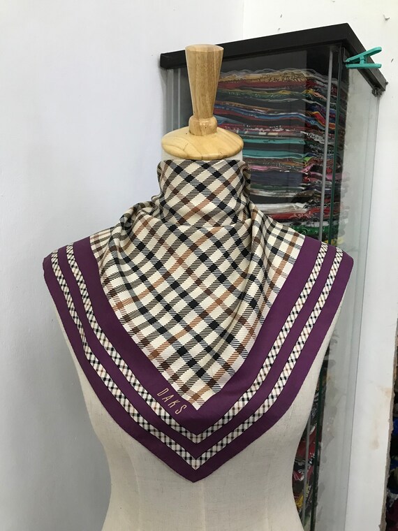 Vintage Daks London Silk Scarf Neckerchief Neckwear Muffler - Etsy