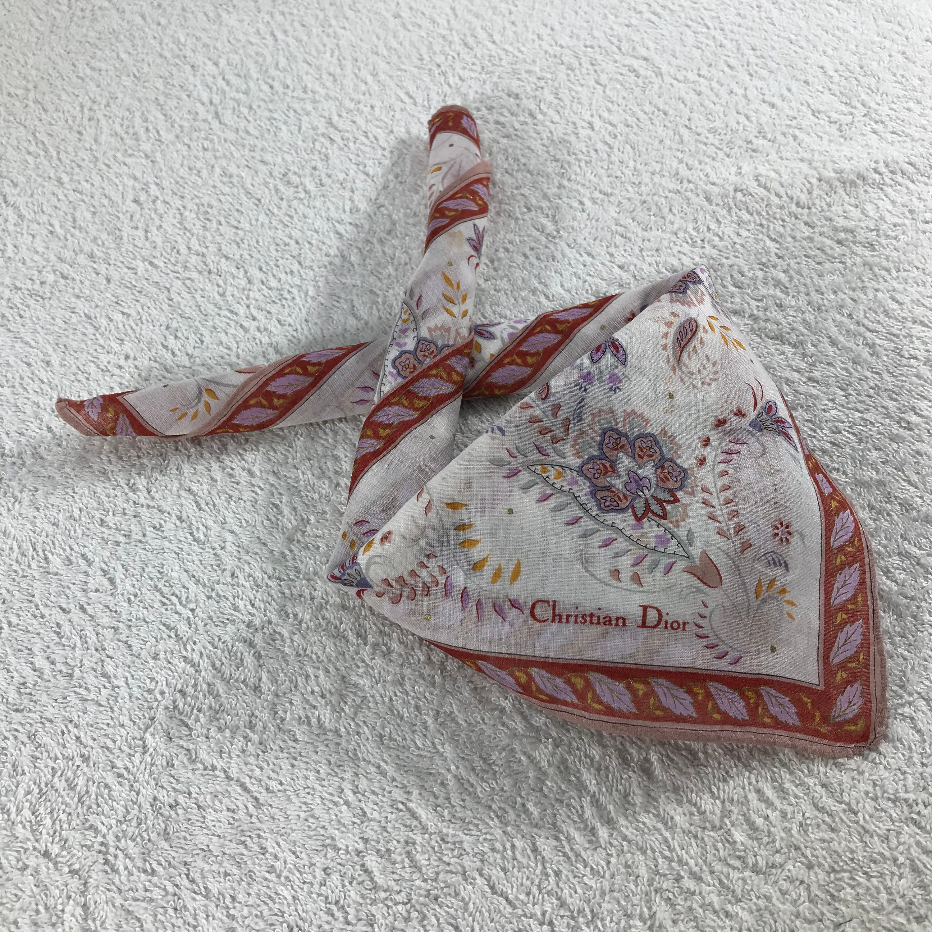 Vintage Dior Handkerchief Dior Bandana Vintage Dior Pocket - Etsy