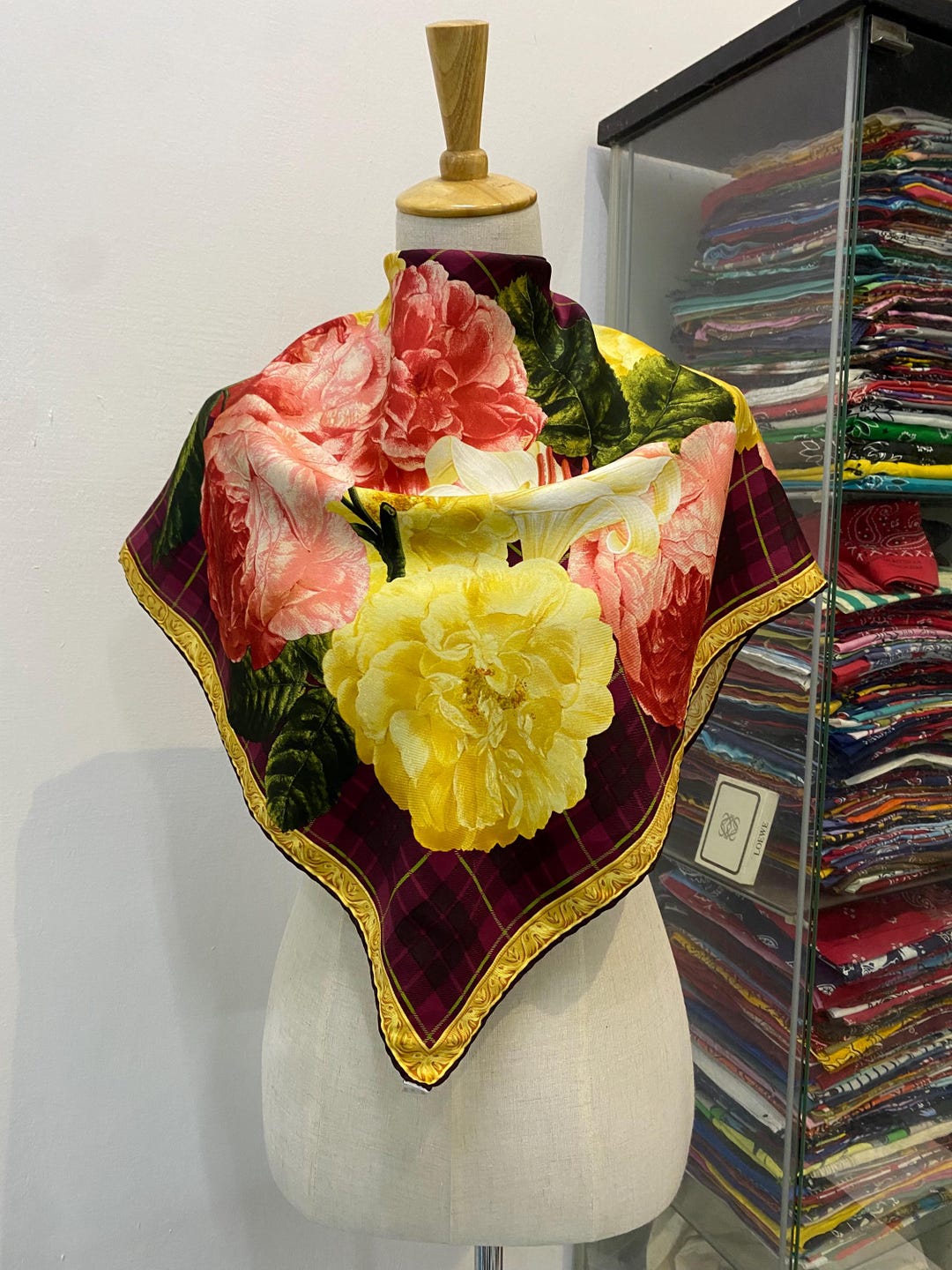 Vintage Gucci Silk Scarf Gucci Silk Muffler Gucci Neck Scarf Gucci ...