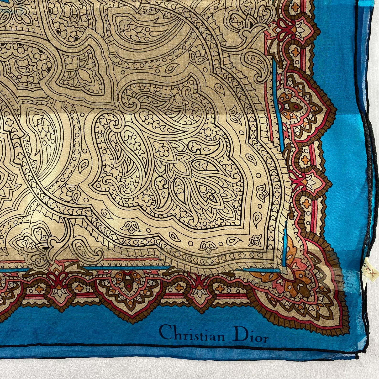Vintage Christian Dior Silk Scarf Christian Dior Shawl Dior Silk ...