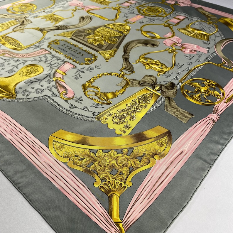 Vintage Hermes Etriers Silk Scarf Hermes 34x34 Hermes Silk Scarf Hermes ...