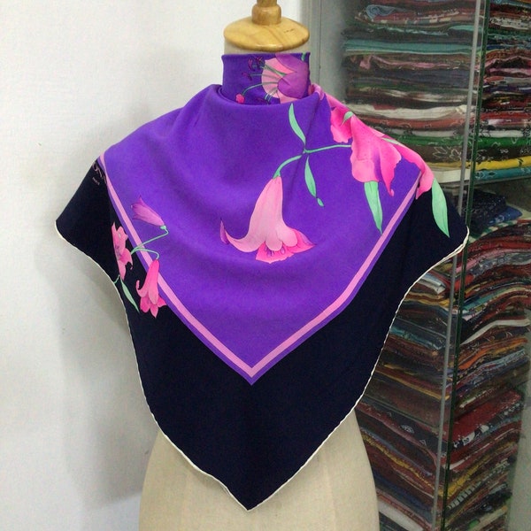 Silk Scarf Vintage - Etsy