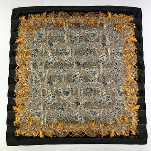 Vintage Lancetti Scarf, Twill Silk Scarf, Vintage Silk Muffler, Vintage ...