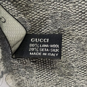 Gucci Scarf Muffler, Vintage Gucci Wool Scarf, Gucci Winter Neck ...
