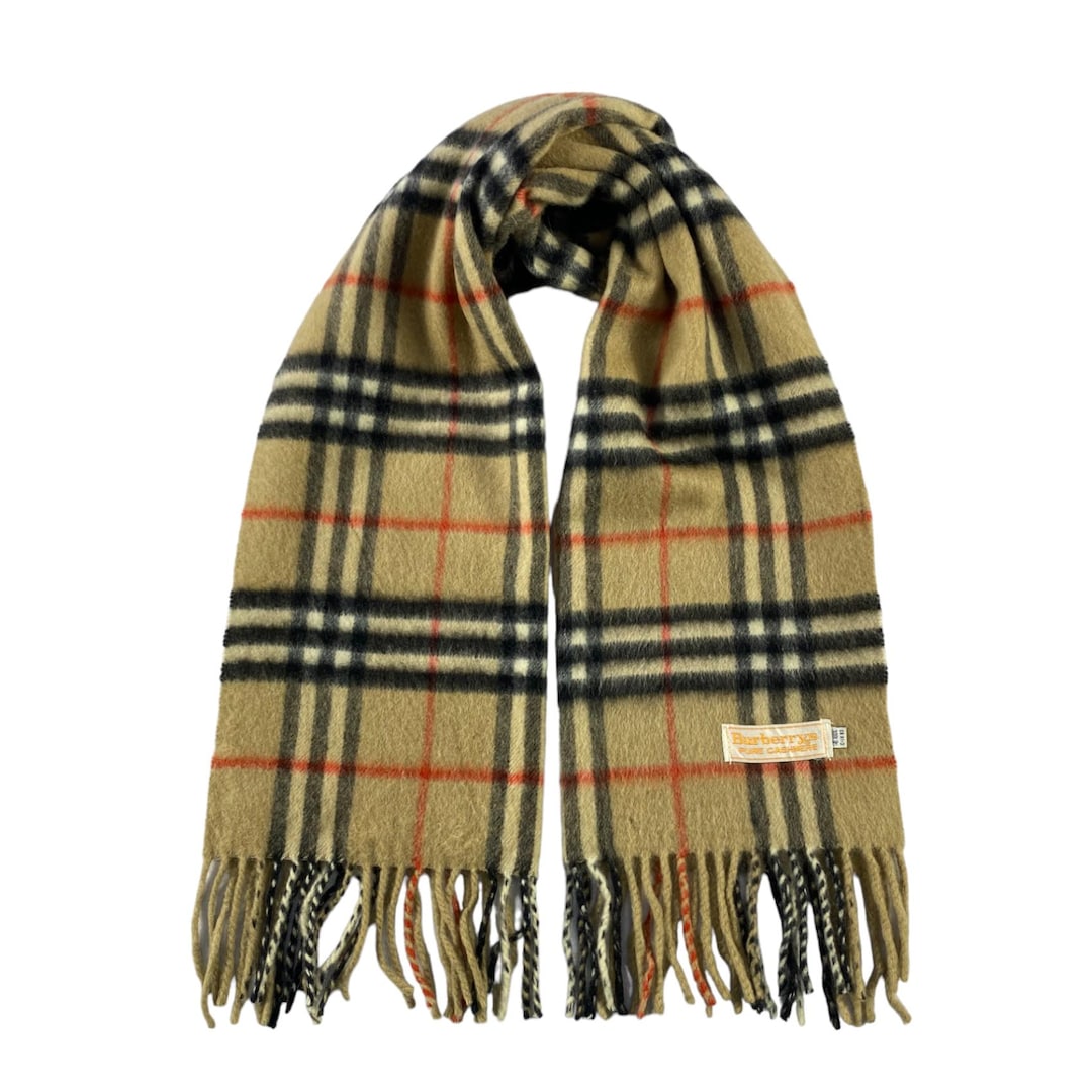 Vintage Burberry Scarf Burberry Cashmere Scarf Vintage Burberry Muffler ...