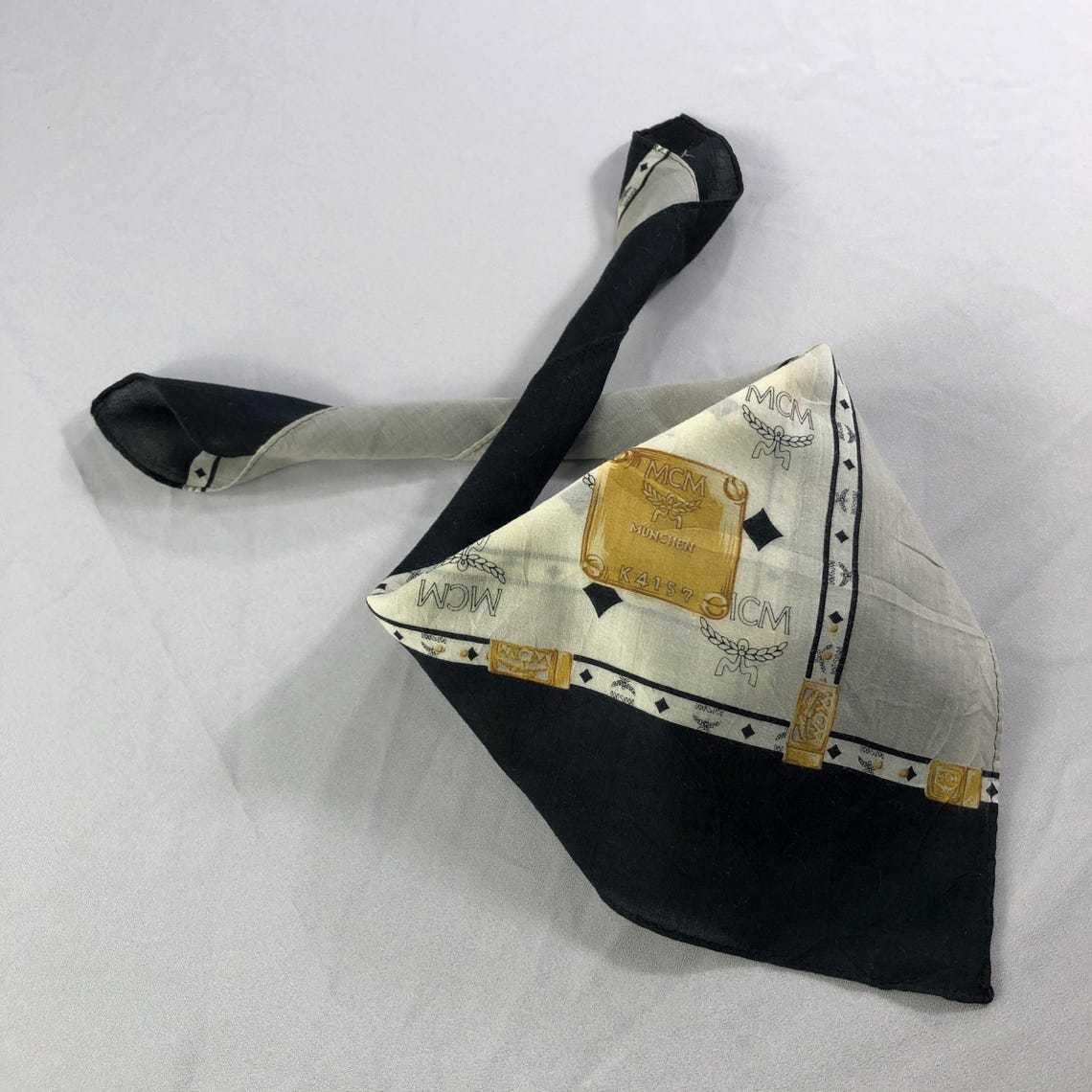 Vintage MCM Handkerchief, Vintage MCM Bandana, MCM Head Scarf, Vintage ...