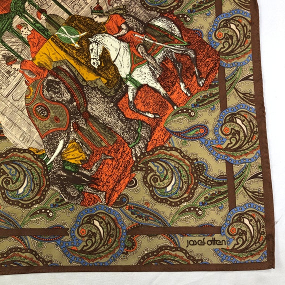 Vintage Josef Otten Silk Scarf Neckerchief Neckwear M… - Gem