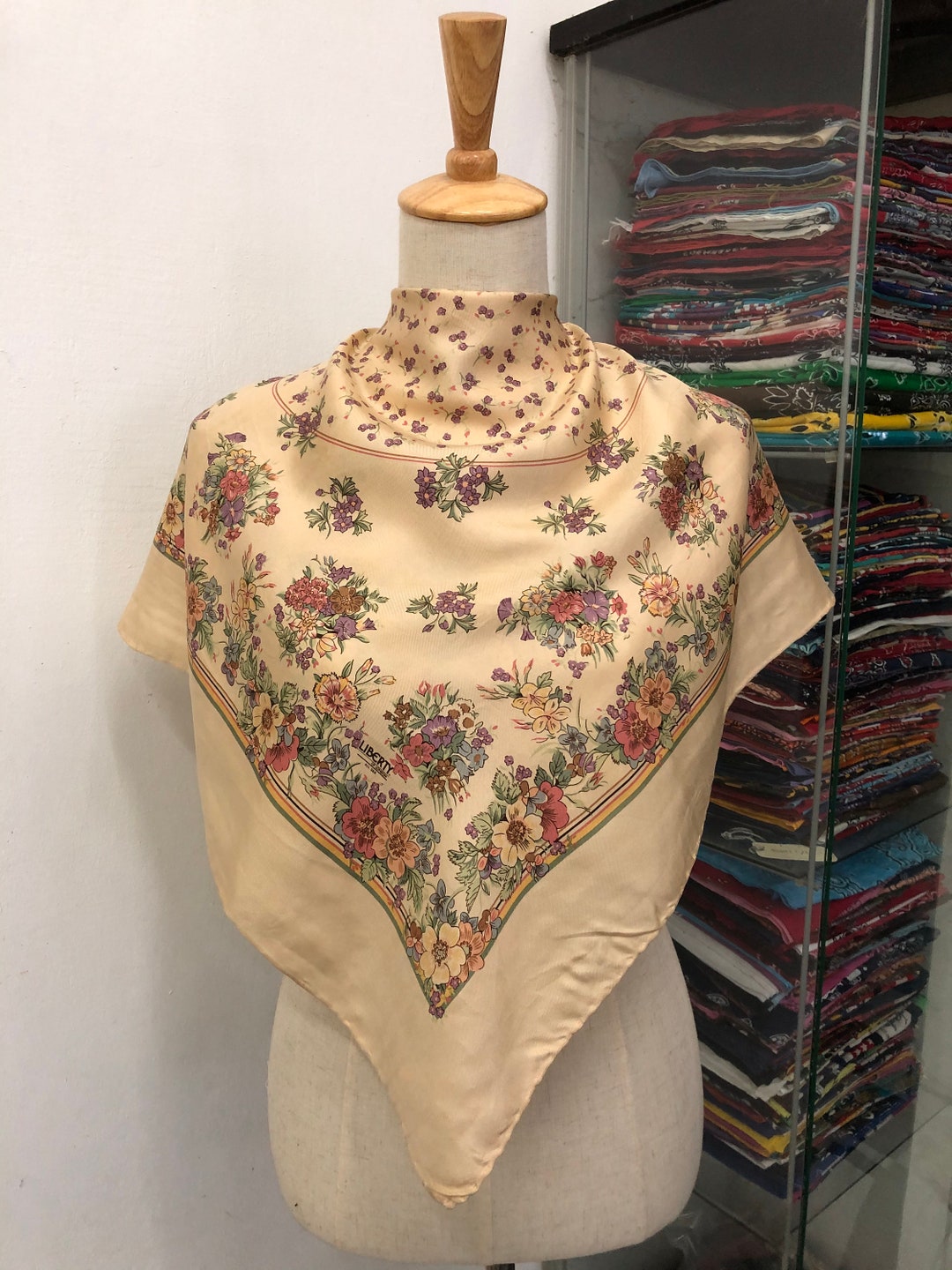 Vintage Liberty Silk Scarf Liberty London Silk Muffler Liberty - Etsy