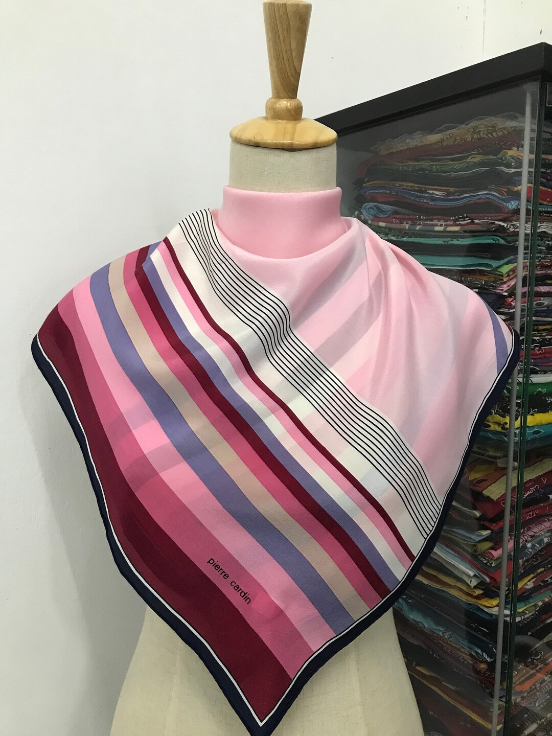 Vintage Pierre Cardin Silk Scarf, Pierre Cardin Square Scarf, Vintage ...