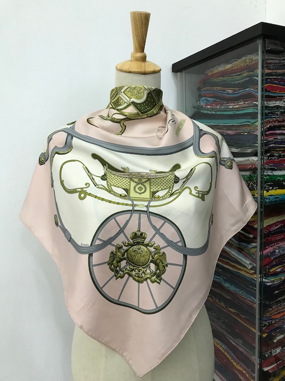 Vintage Hermes Springs Silk Scarf by Philippe LeDoux … - Gem