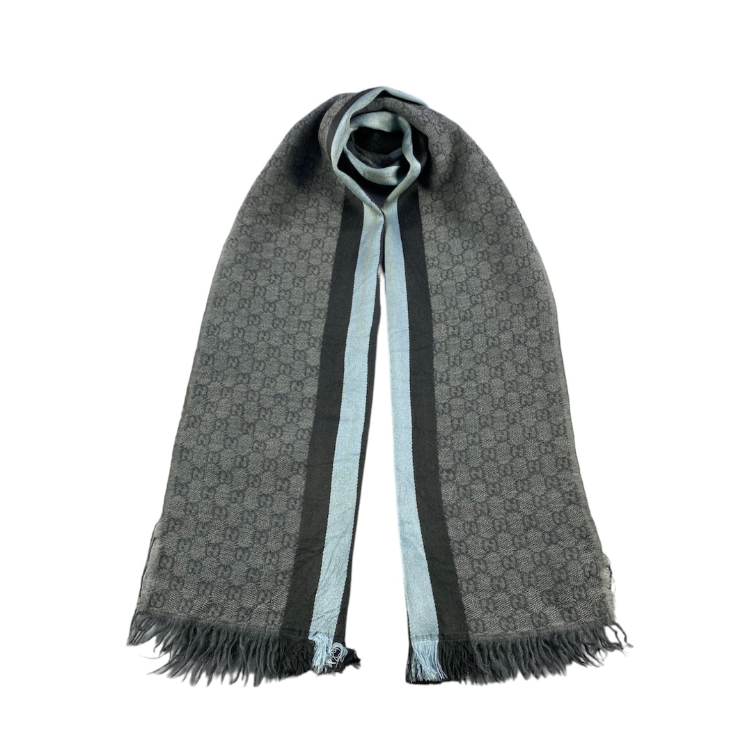 Gucci Scarf Muffler, Vintage Gucci Wool Scarf, Gucci Winter Neck ...